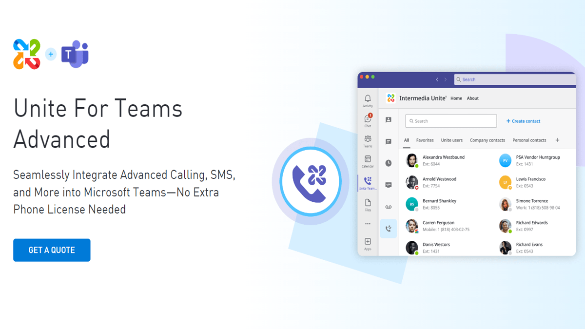 Intermedia Unite® for Microsoft Teams Advanced Redefines Collaboration